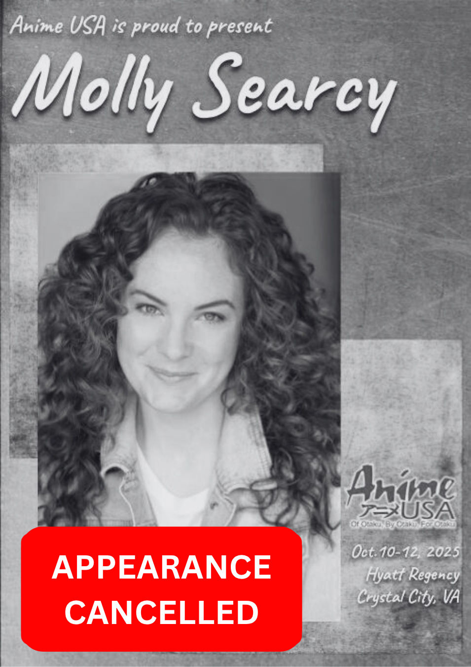 VO Annoncement: Molly Searcy Appearance Cancelled | Anime USA